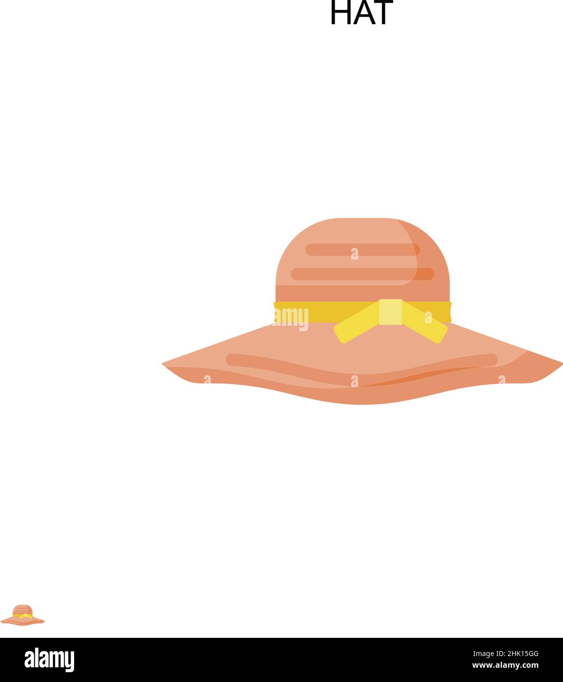 Hat Simple vector icon. Illustration symbol design template for web ...