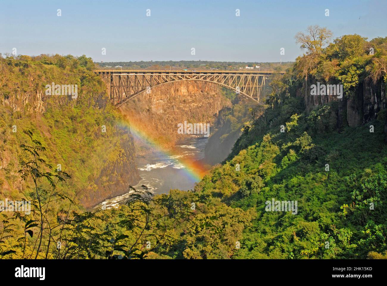 bridge on Zambezi river, Zimbabwe Stock Photo - Alamy
