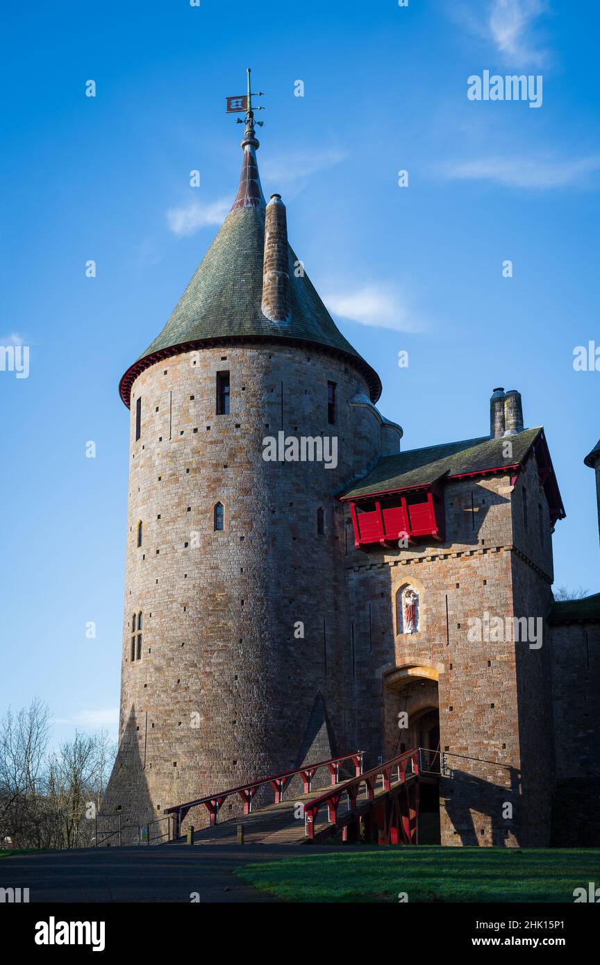 Castell Coch, A Fairy Tale Castle in Tongwynlais, Cardiff, Wales Stock ...