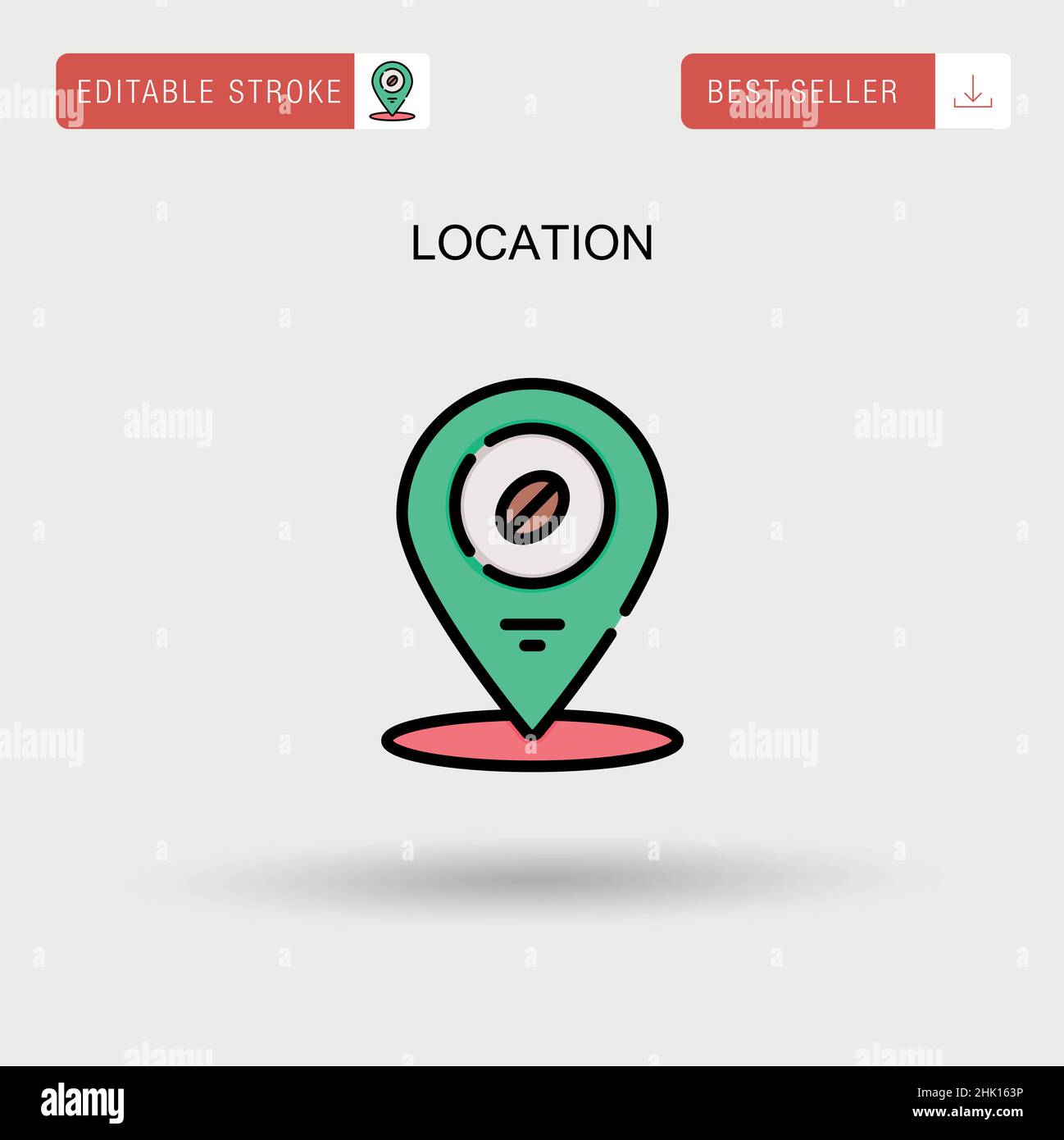 Location Simple vector icon Stock Vector Image & Art - Alamy