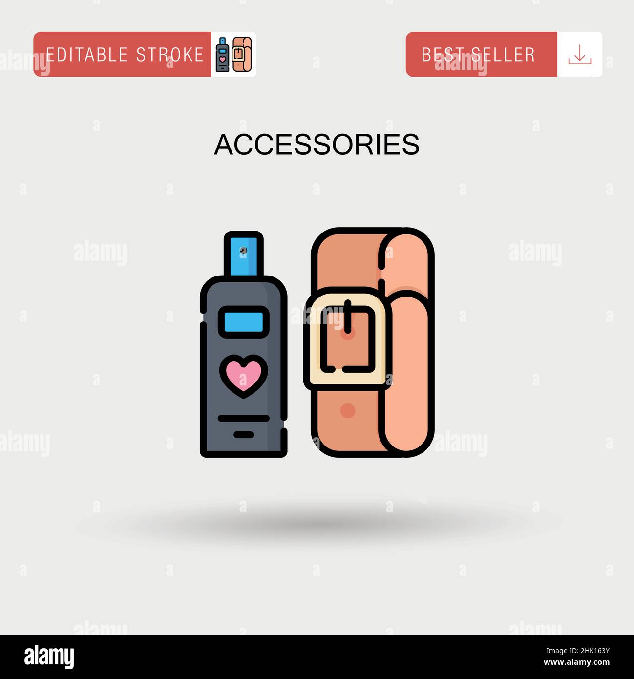 Black and white accessories Stock Vector Images - Alamy