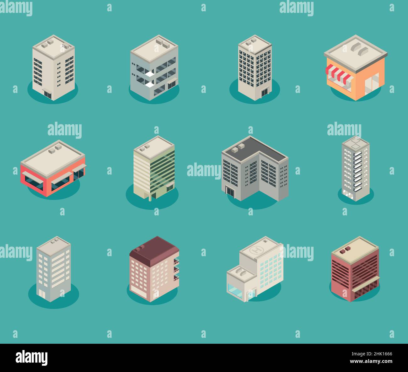 isometric the city infrastructure Stock Vector Image & Art - Alamy