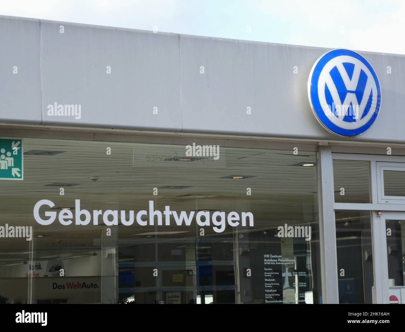 Cologne, Germany. 23rd Jan, 2022. Logo, lettering of the German car ...