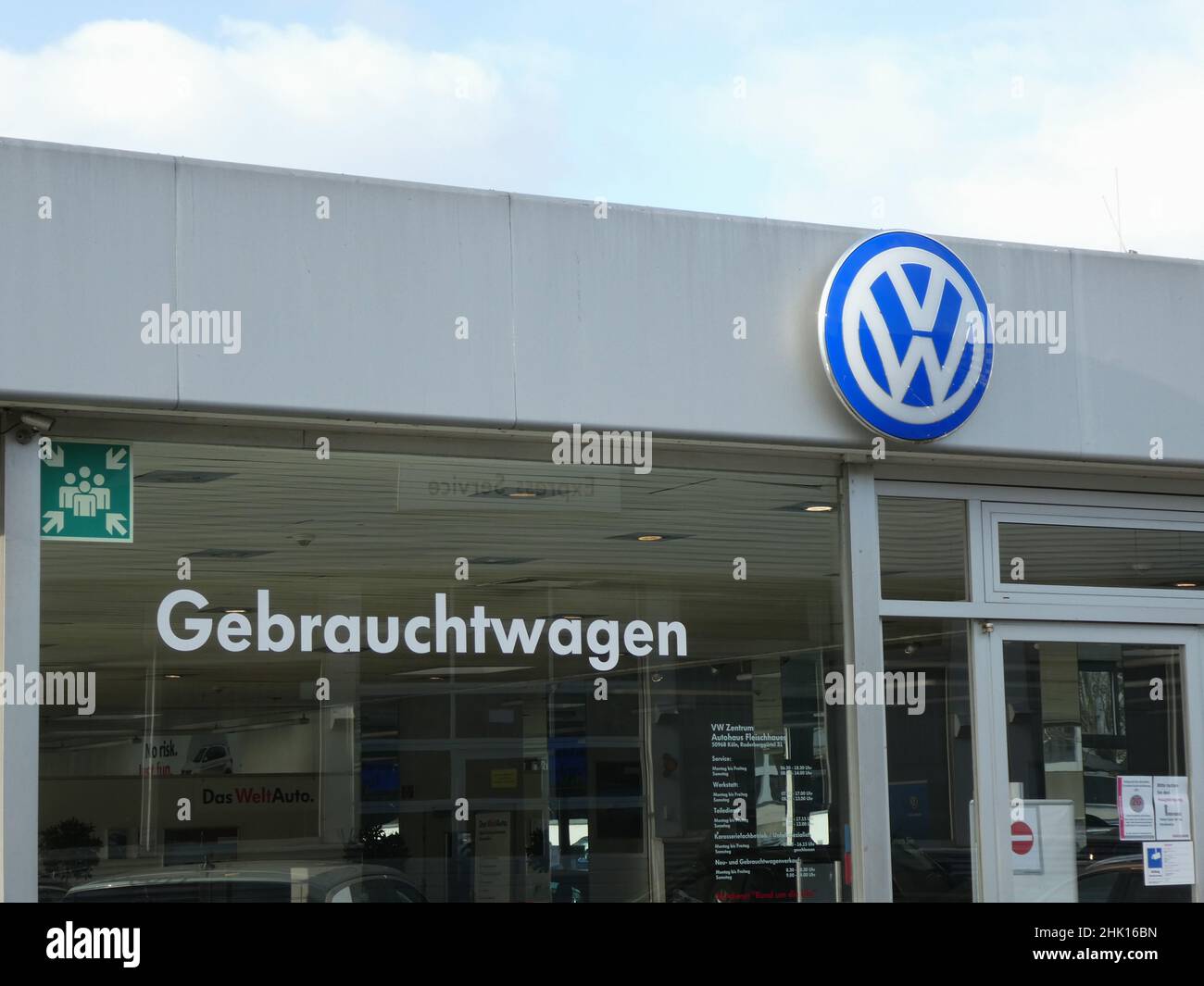 Cologne, Germany. 23rd Jan, 2022. Logo, lettering of the German car ...