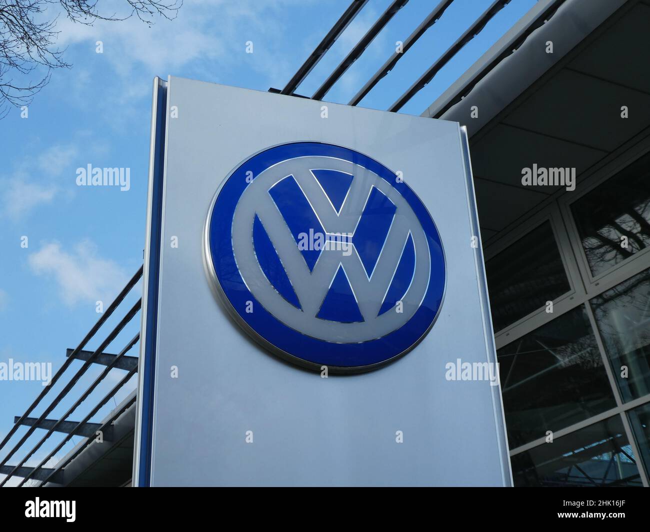 Cologne, Germany. 23rd Jan, 2022. Logo, lettering of the German car ...
