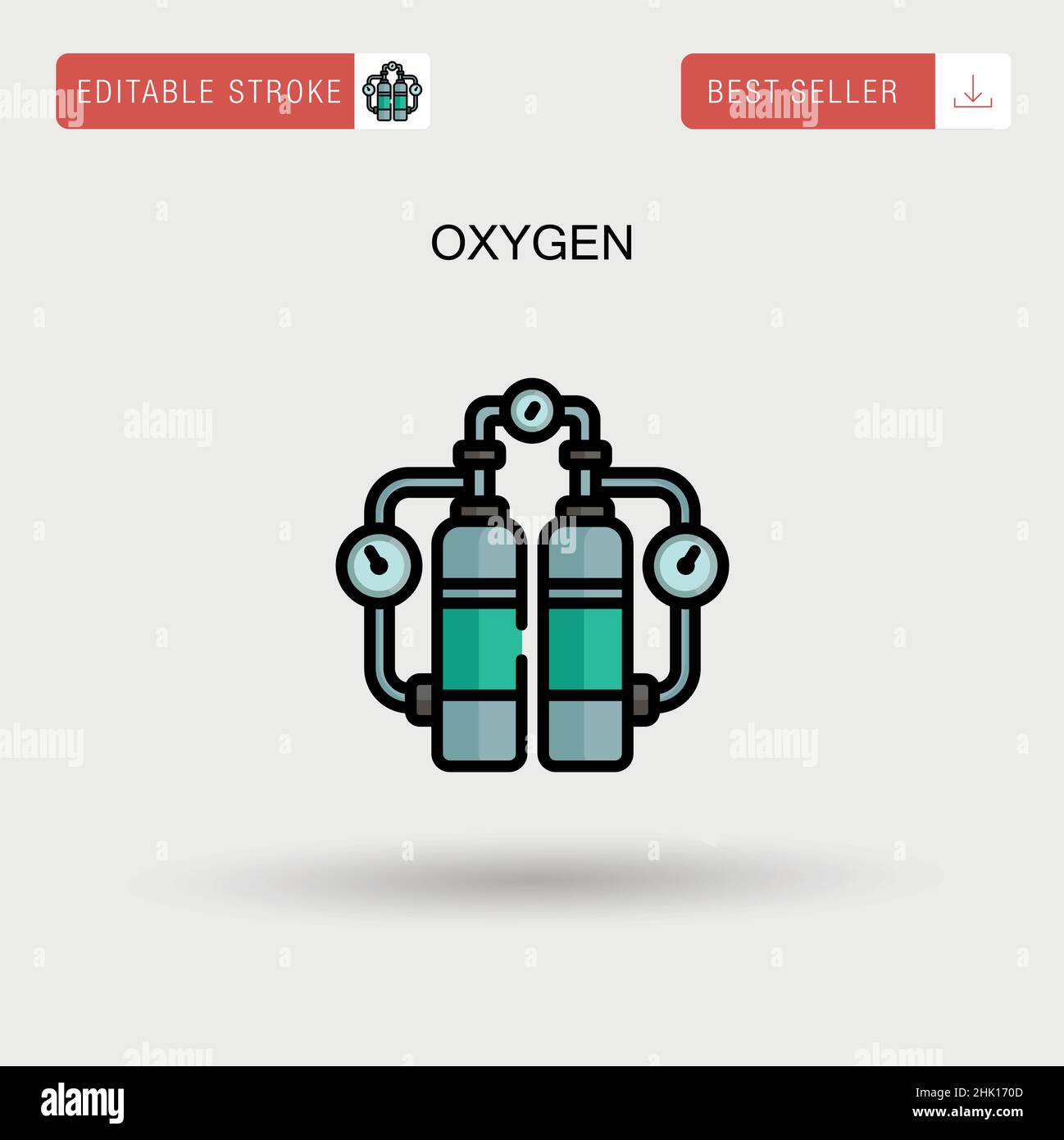 Oxygen Simple vector icon Stock Vector Image & Art - Alamy