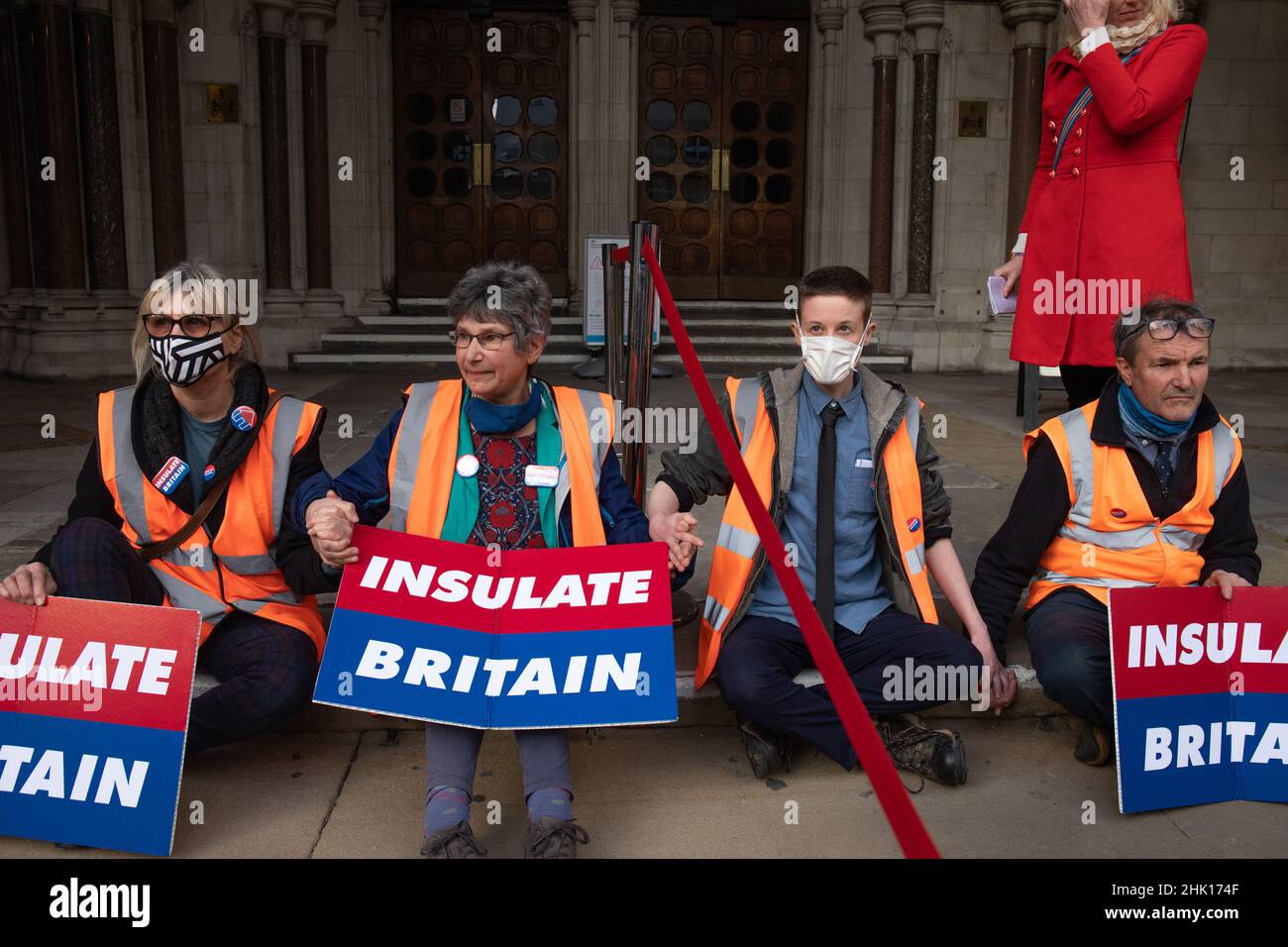 London, England, UK 1 February 2022 Nineteen Insulate Britain ...