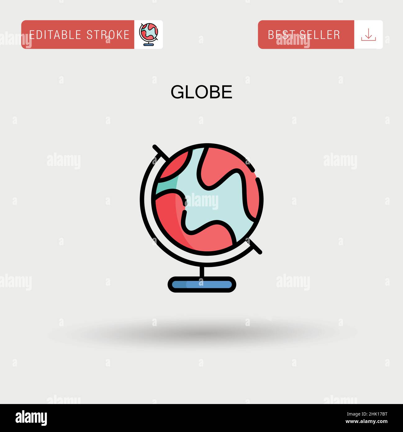 Globe Simple vector icon Stock Vector Image & Art - Alamy