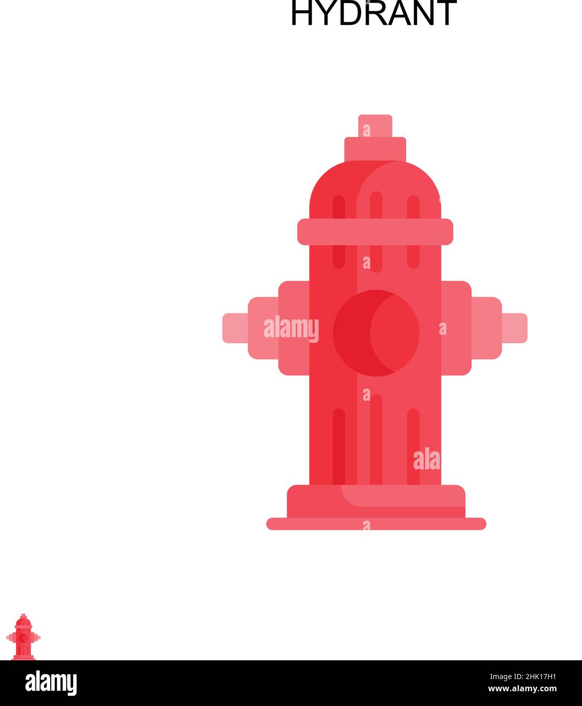 Hydrant Simple vector icon. Illustration symbol design template for web ...