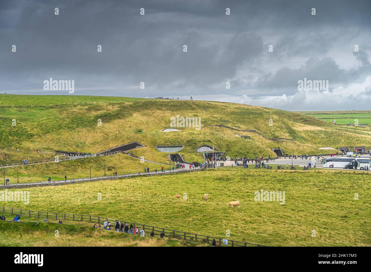 Doolin, Co. Clare, Ireland, August 2019 Crowd of tourists visiting ...