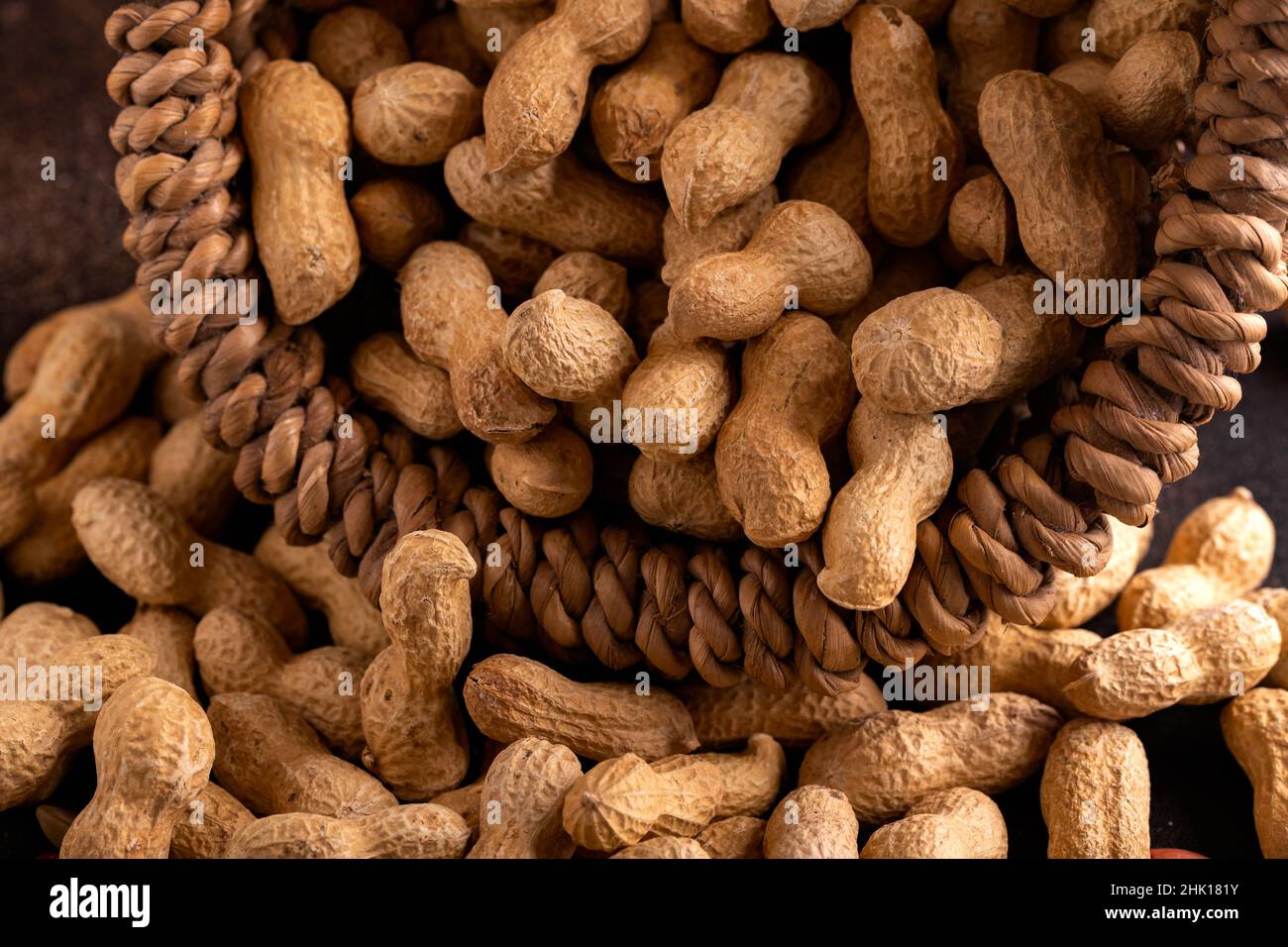 Peanuts or monkey nuts in a shell Stock Photo - Alamy
