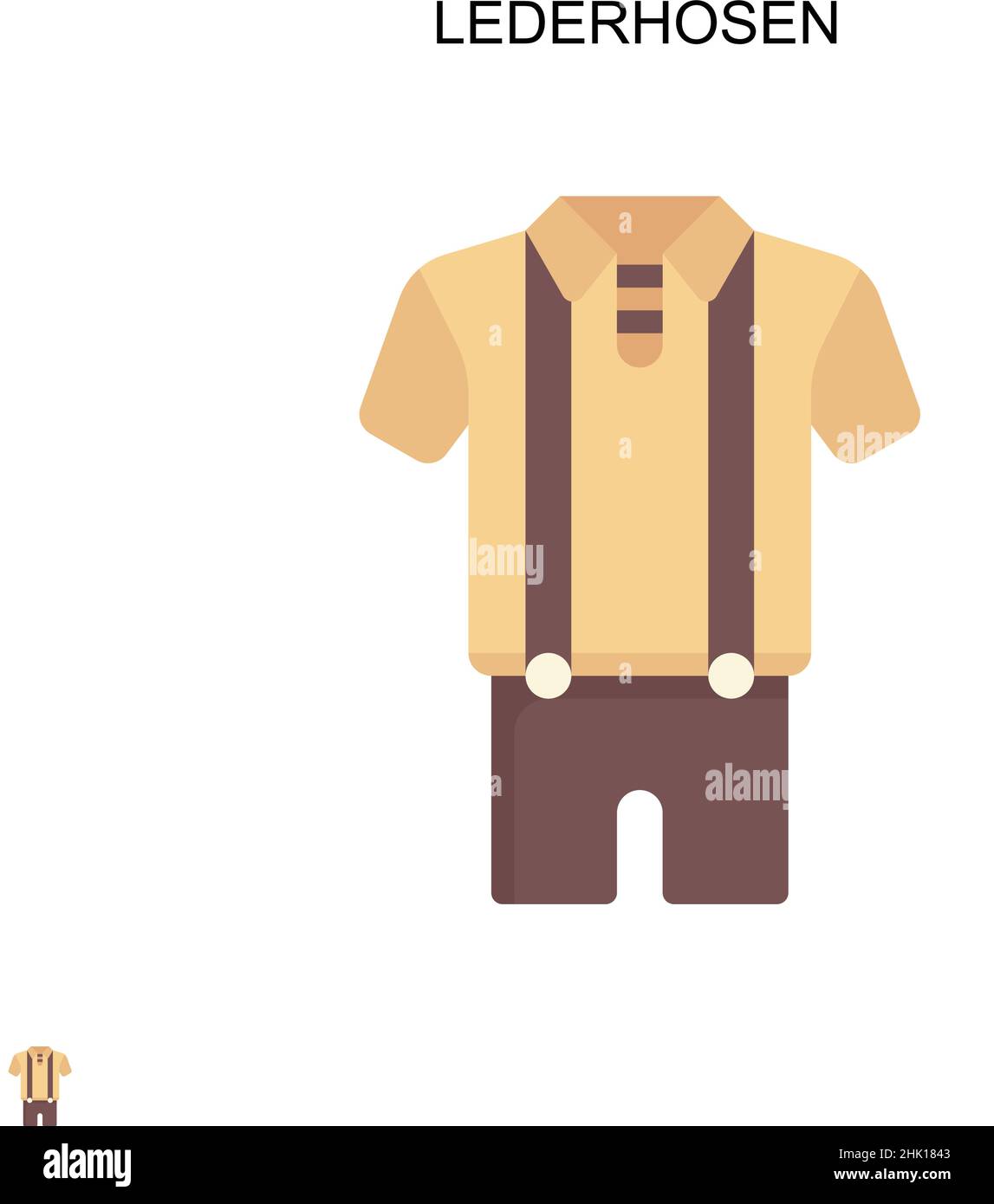 Lederhosen Simple vector icon. Illustration symbol design template for ...