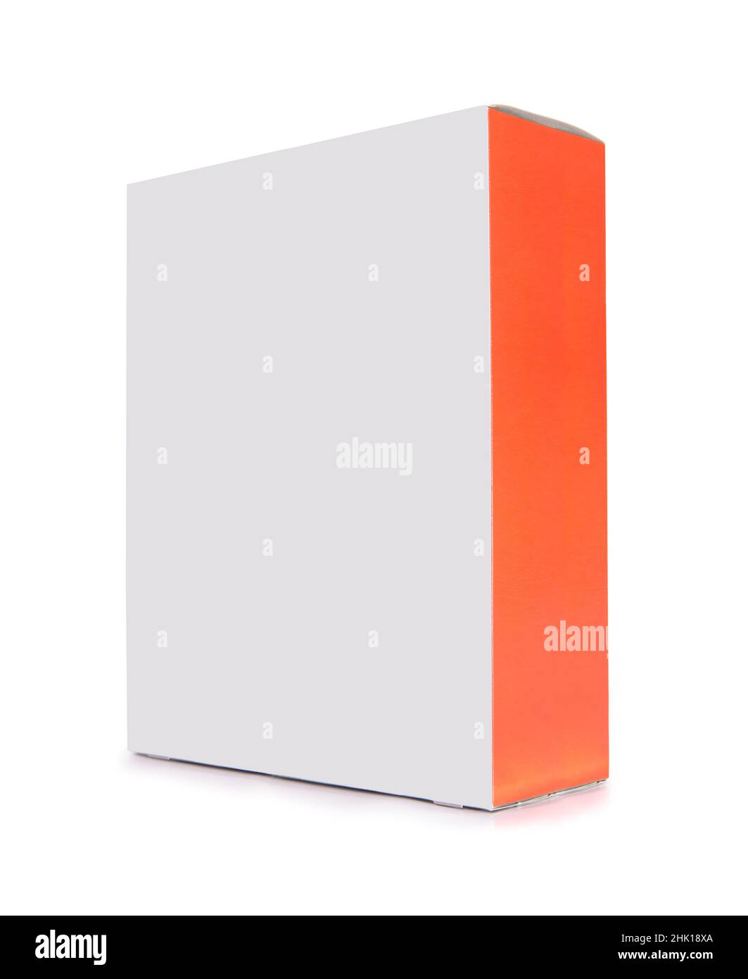 A retail paper box without text, isolated on a white background Stock ...