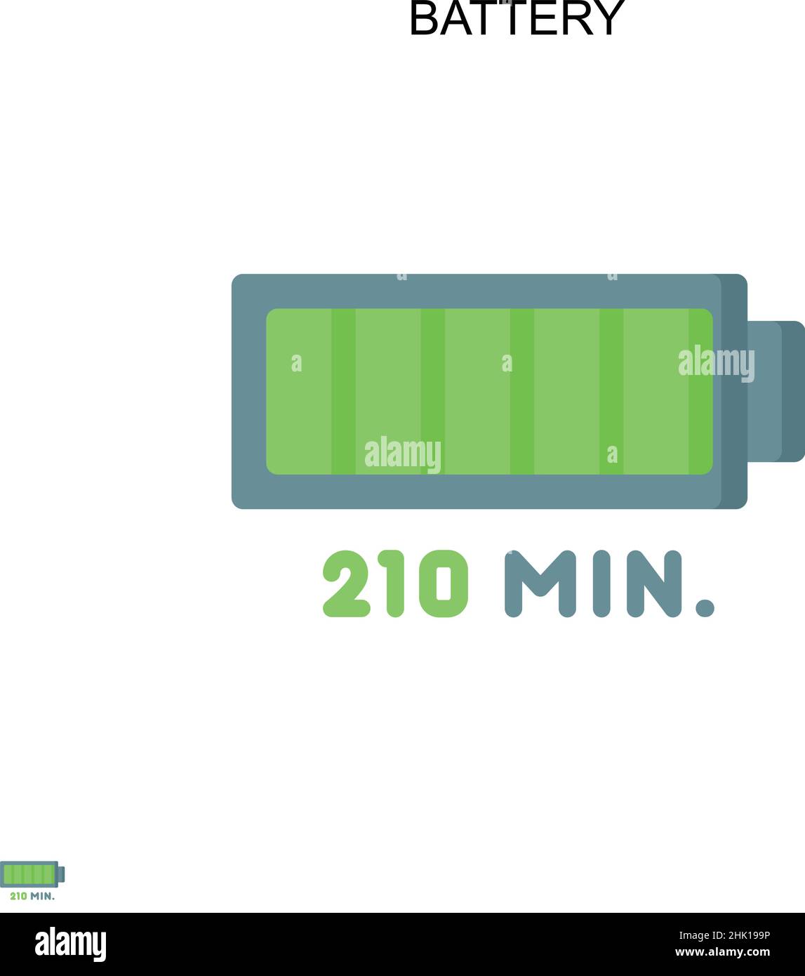 Battery Simple vector icon. Illustration symbol design template for web ...