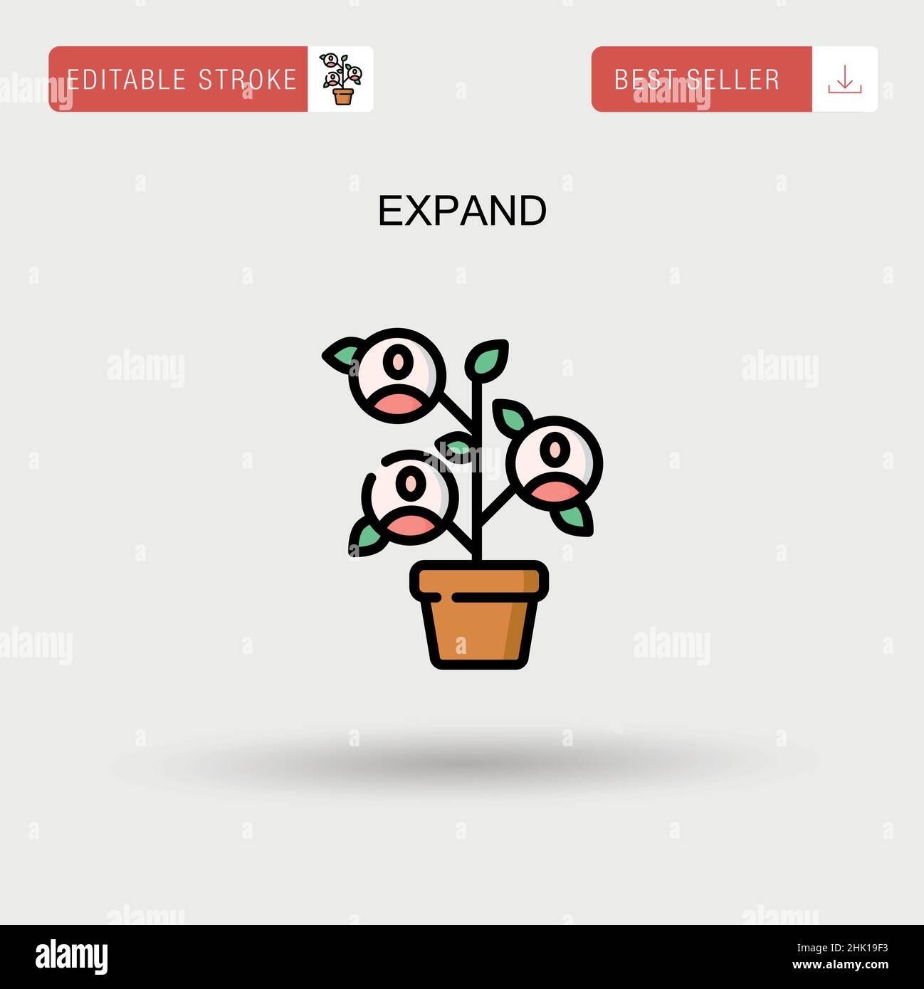 Expand icon vector hi-res stock photography and images - Alamy