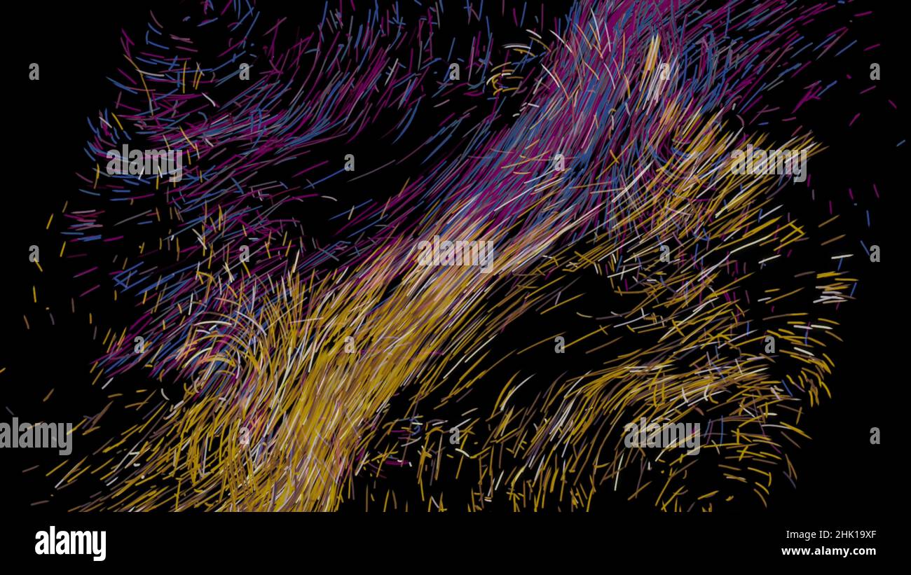 Vortex from green leaves. Spiral shiny partic Abstract animation of ...