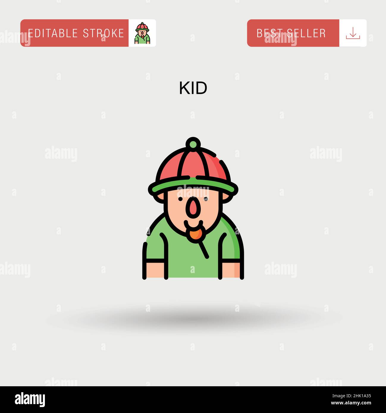 Kid Simple vector icon Stock Vector Image & Art - Alamy
