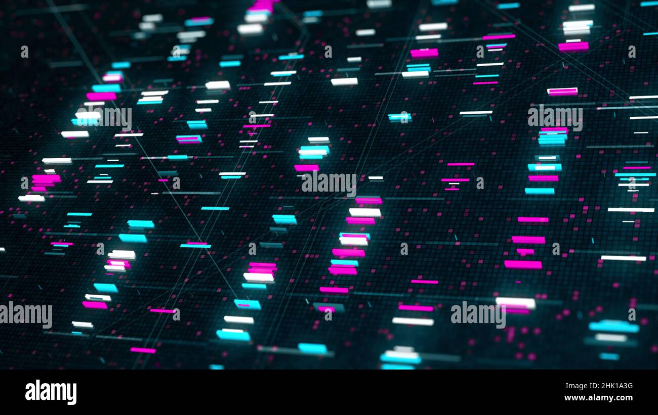 The abstract high tech digital background with information transfer ...