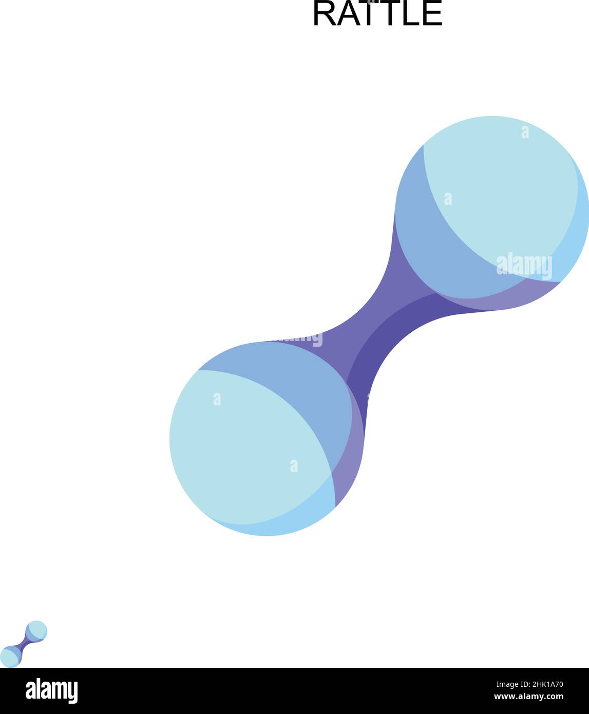 Rattle Simple vector icon. Illustration symbol design template for web ...