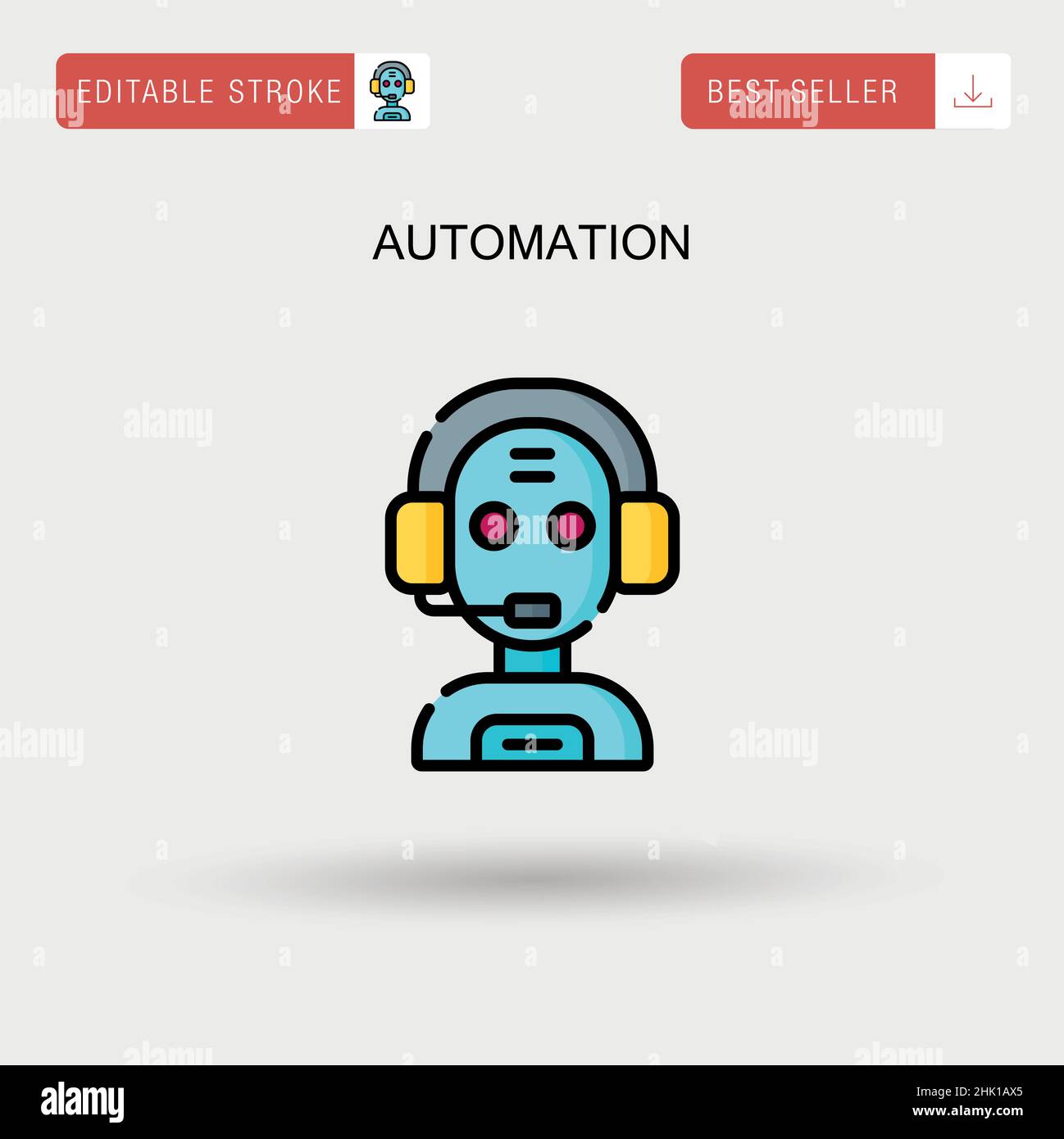 Automation Simple vector icon Stock Vector Image & Art - Alamy