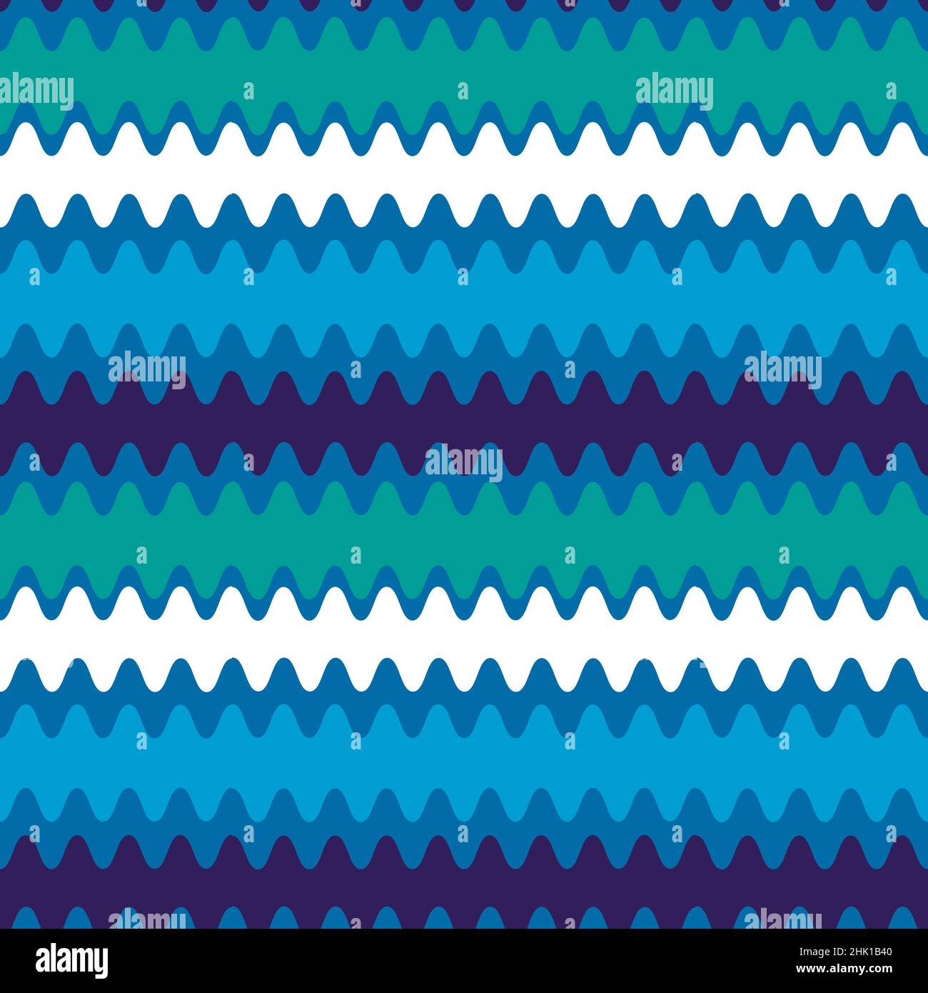 Seamless pattern on a square background - color waves. Geometry ...