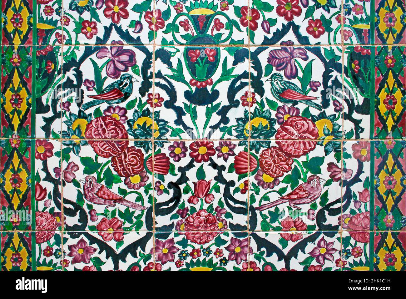 Old, traditional, ceramic tiles in Shiraz city, Iran Stock Photo - Alamy