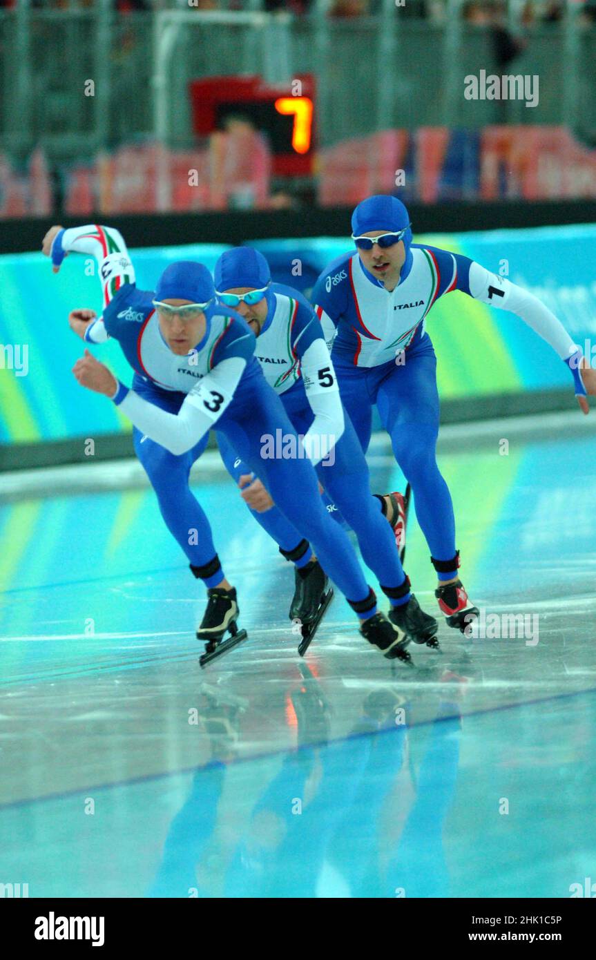 Turin Italy 2006-02-16: Turin 2006 Olympic Winter Games, Speed Skating ...