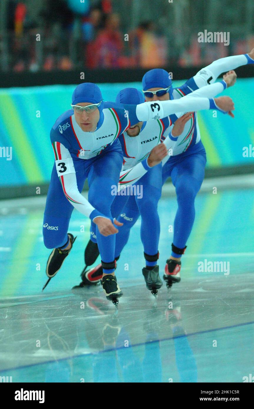 Turin Italy 2006-02-16: Turin 2006 Olympic Winter Games, Speed Skating ...