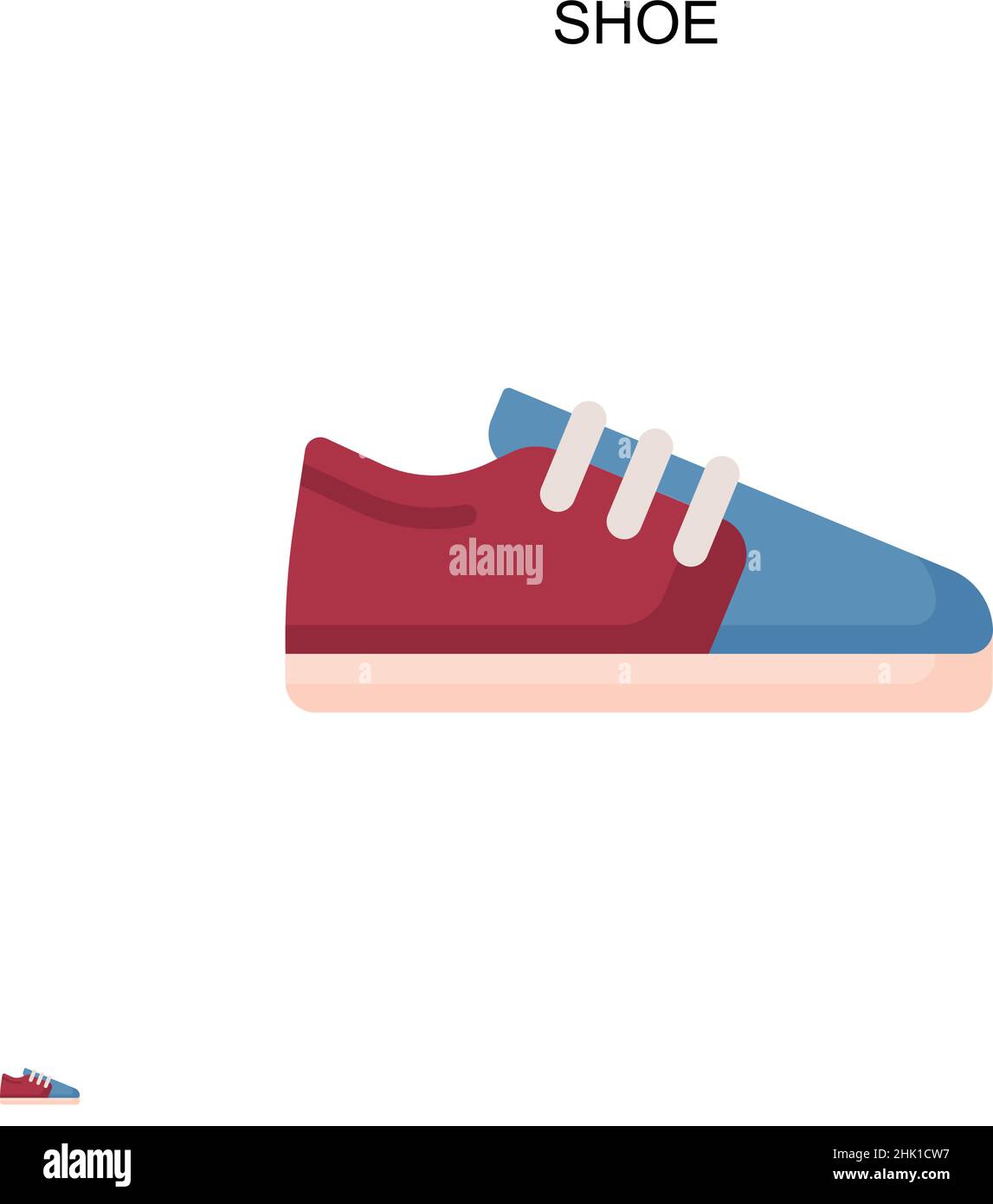 Shoe Simple vector icon. Illustration symbol design template for web ...