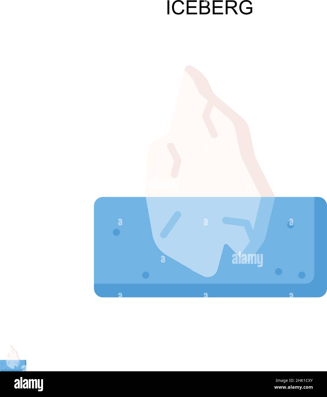 Melting iceberg background Stock Vector Images - Alamy