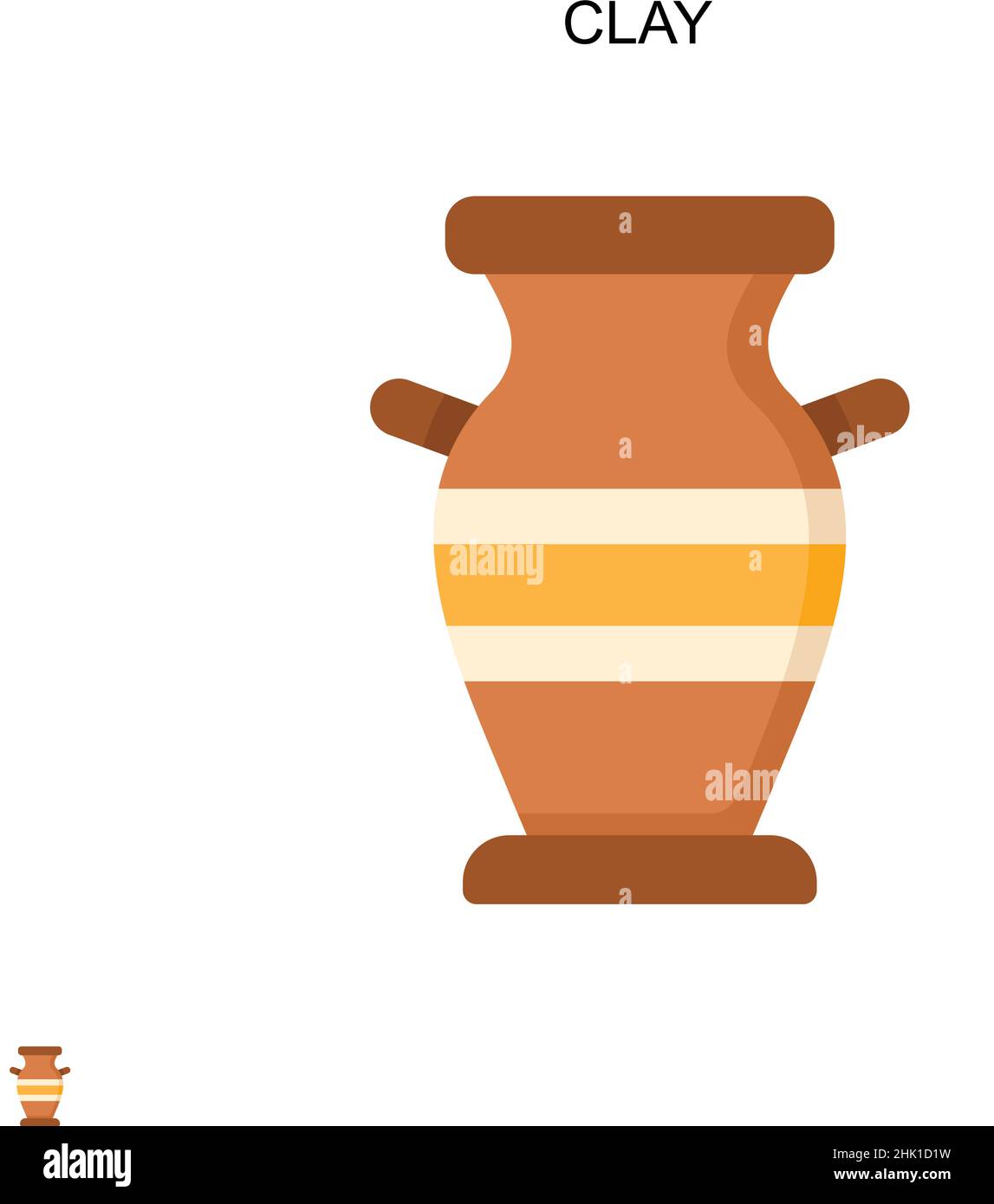 Clay Simple vector icon. Illustration symbol design template for web ...
