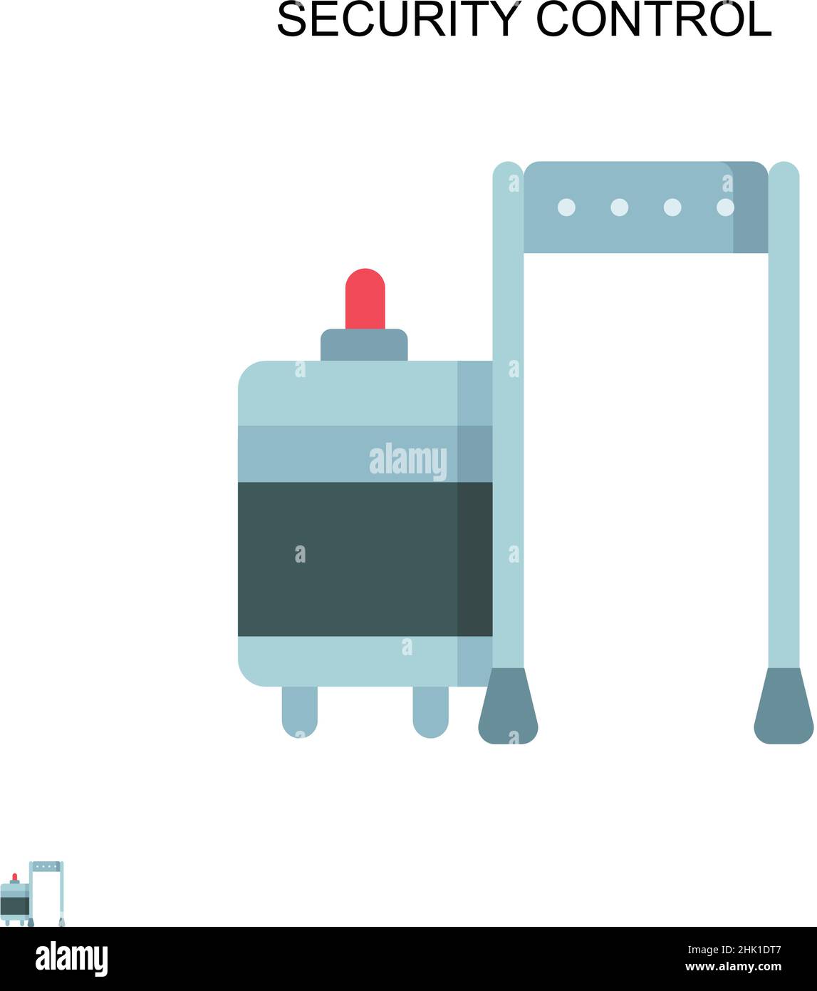 Security control Simple vector icon. Illustration symbol design ...