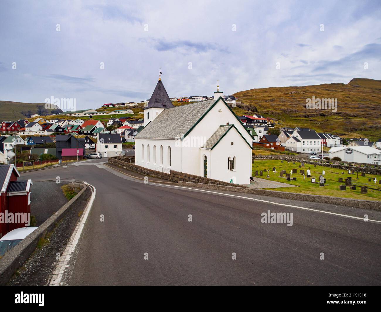 Eiði, Ejde, (Oat), Faroe Islands - Sep, 2020: Small church (Eiðis ...