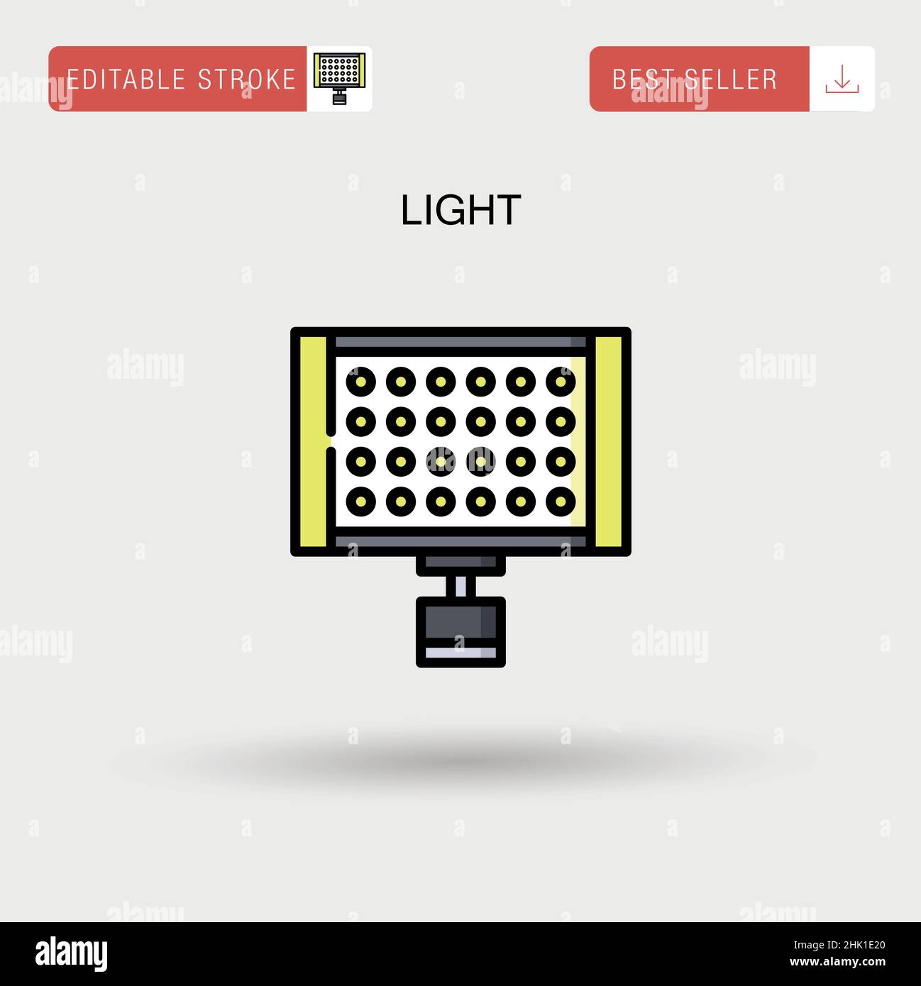 Light Simple vector icon Stock Vector Image & Art - Alamy