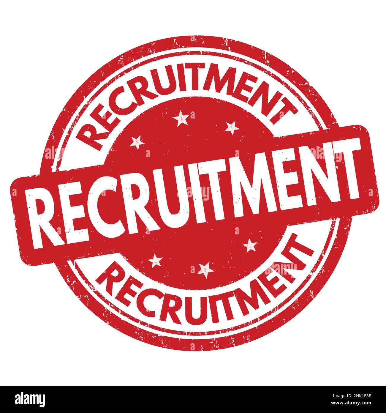 Recruitment grunge rubber stamp on white background, vector ...