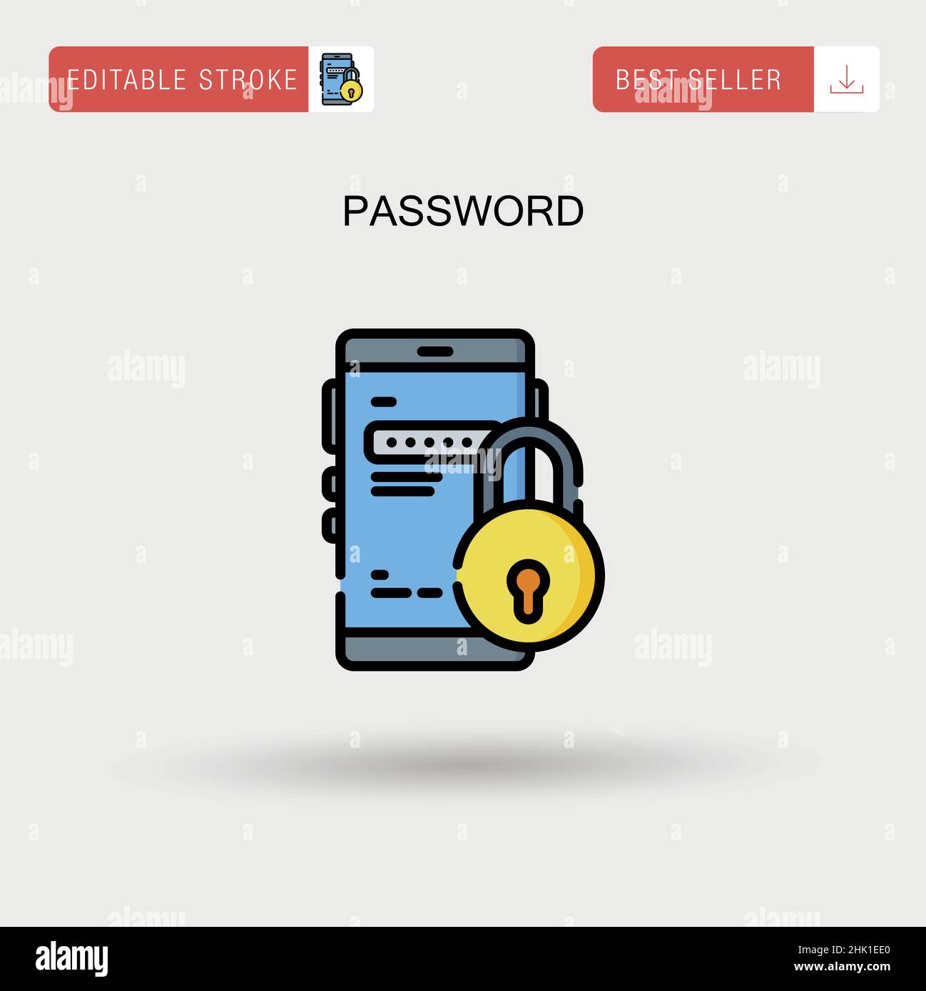 Password Simple vector icon Stock Vector Image & Art - Alamy