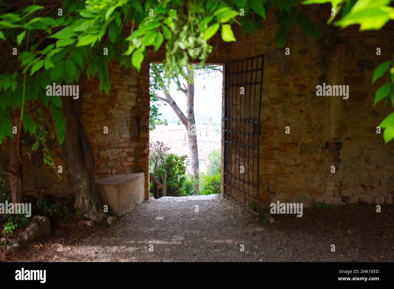 medieval secret passages hidden between walls and nature in tuscany ...
