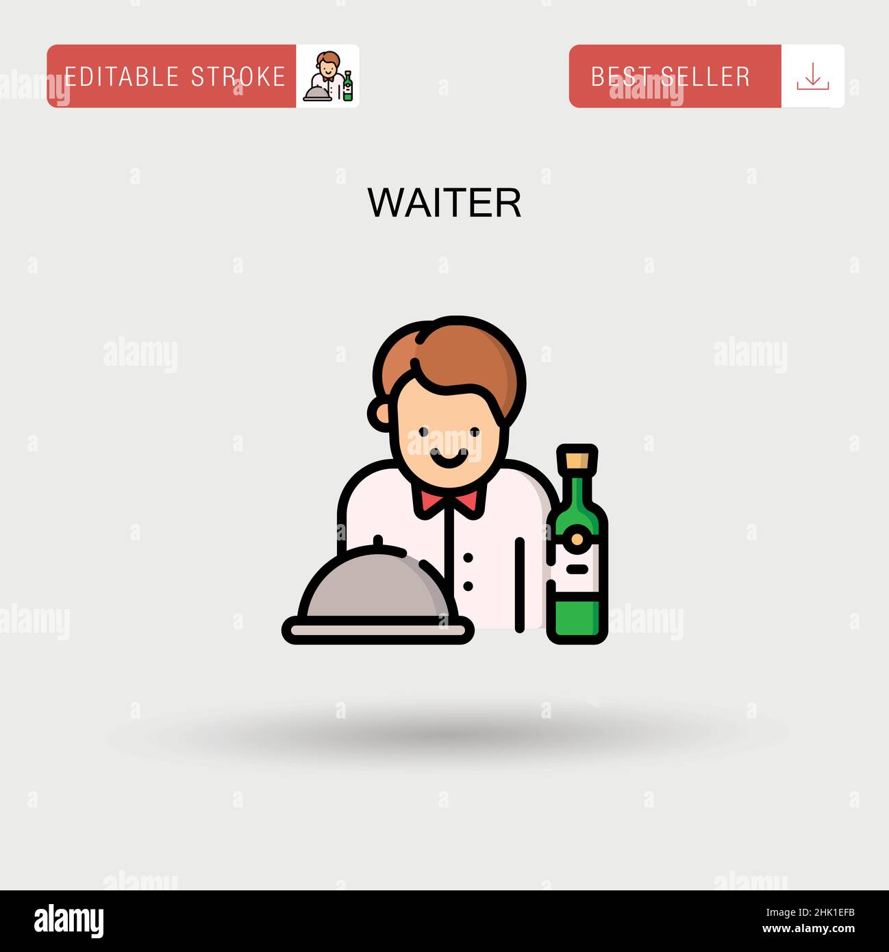 Table waiter Stock Vector Images - Alamy