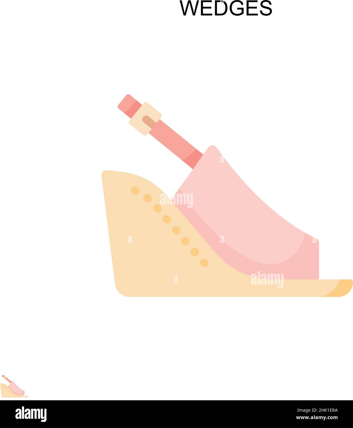 Wedges Simple vector icon. Illustration symbol design template for web ...