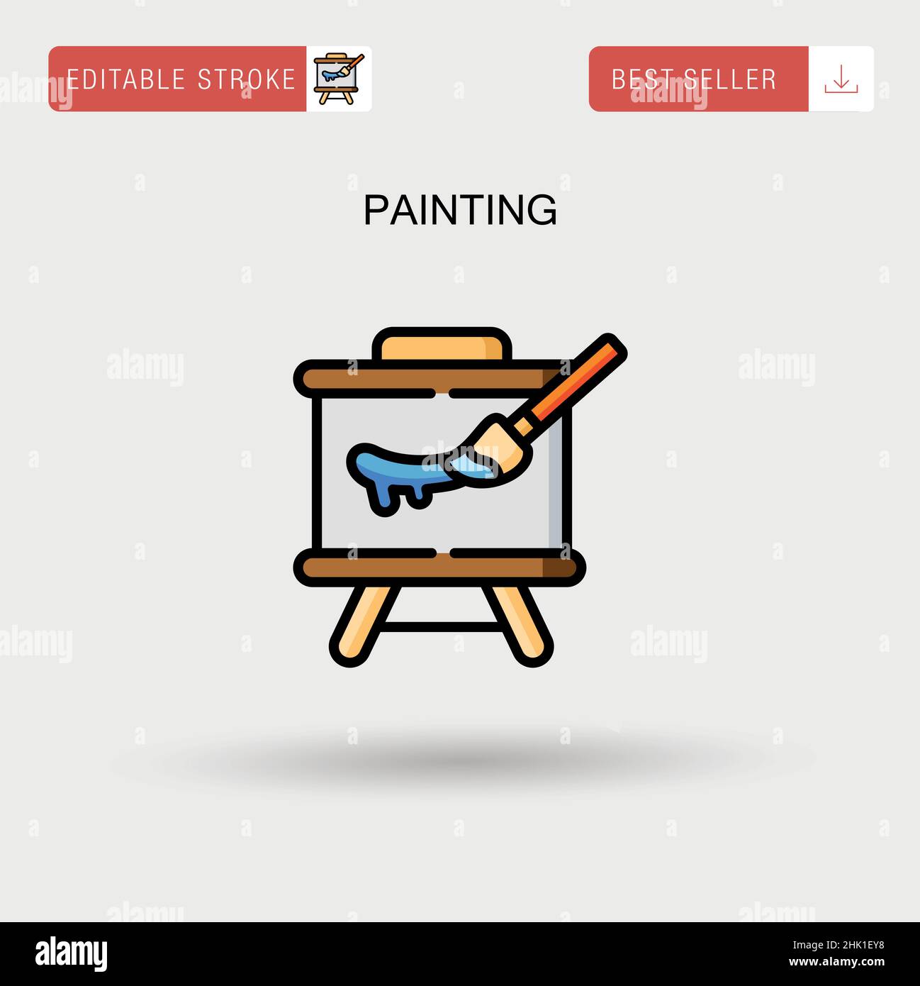 Painting Simple vector icon Stock Vector Image & Art - Alamy