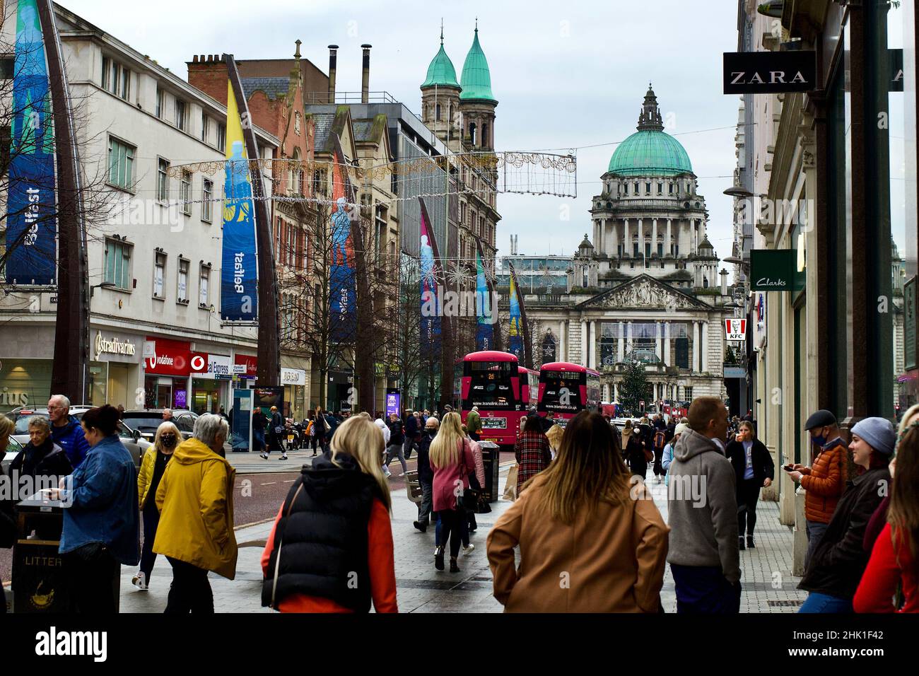 Streets of Belfast Stock Photo - Alamy