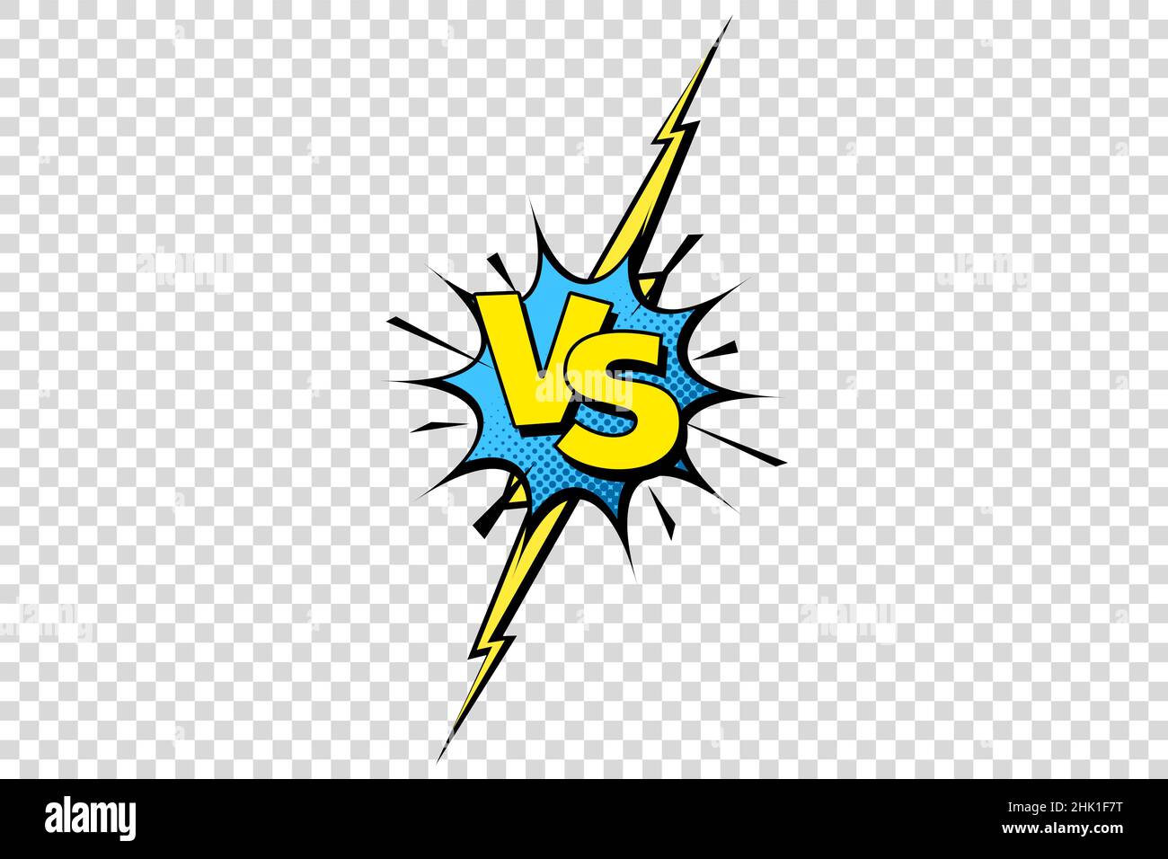 Comic challenge background. Cartoon battle, fight border. Versus or vs ...