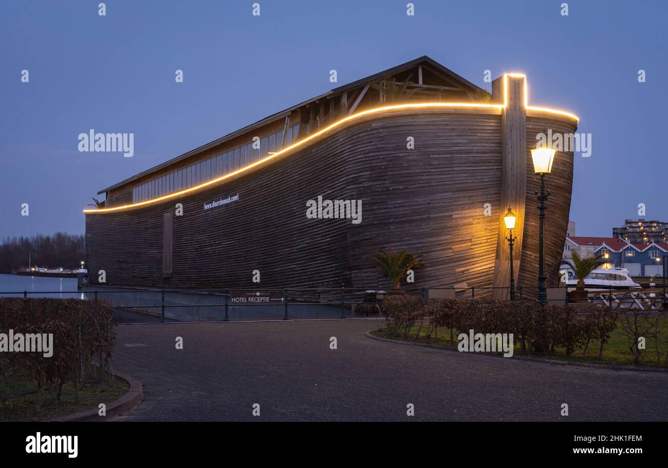 Huizen, North Holland, The Netherlands, 30.01.2022, Noah's Ark museum ...