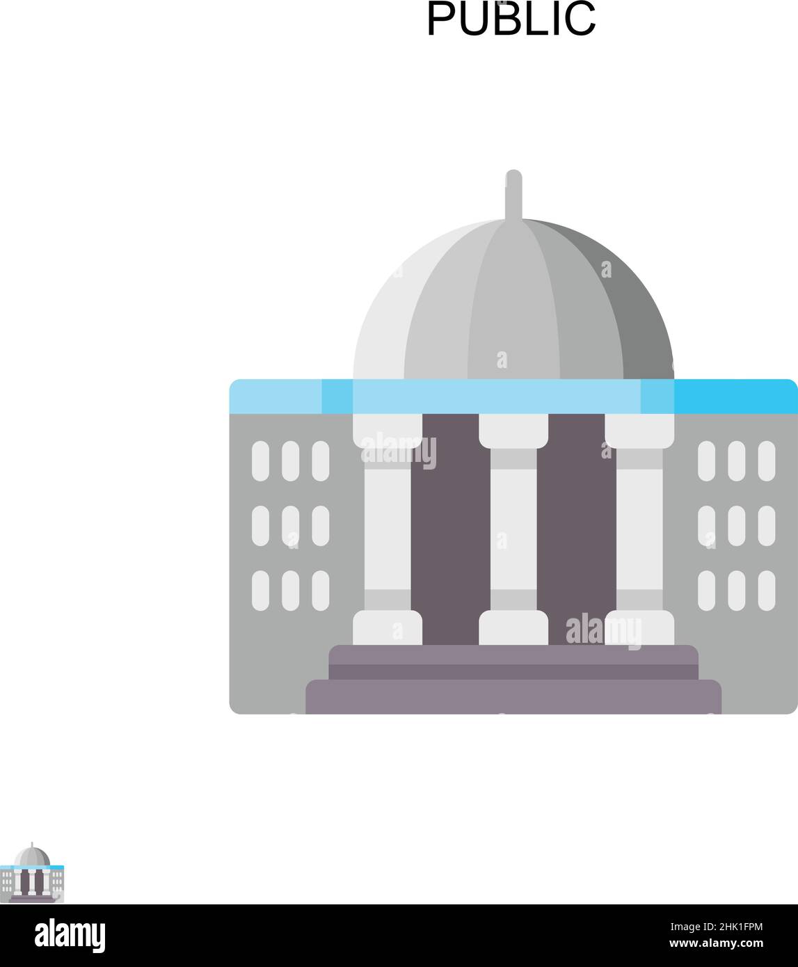 Public Simple vector icon. Illustration symbol design template for web ...