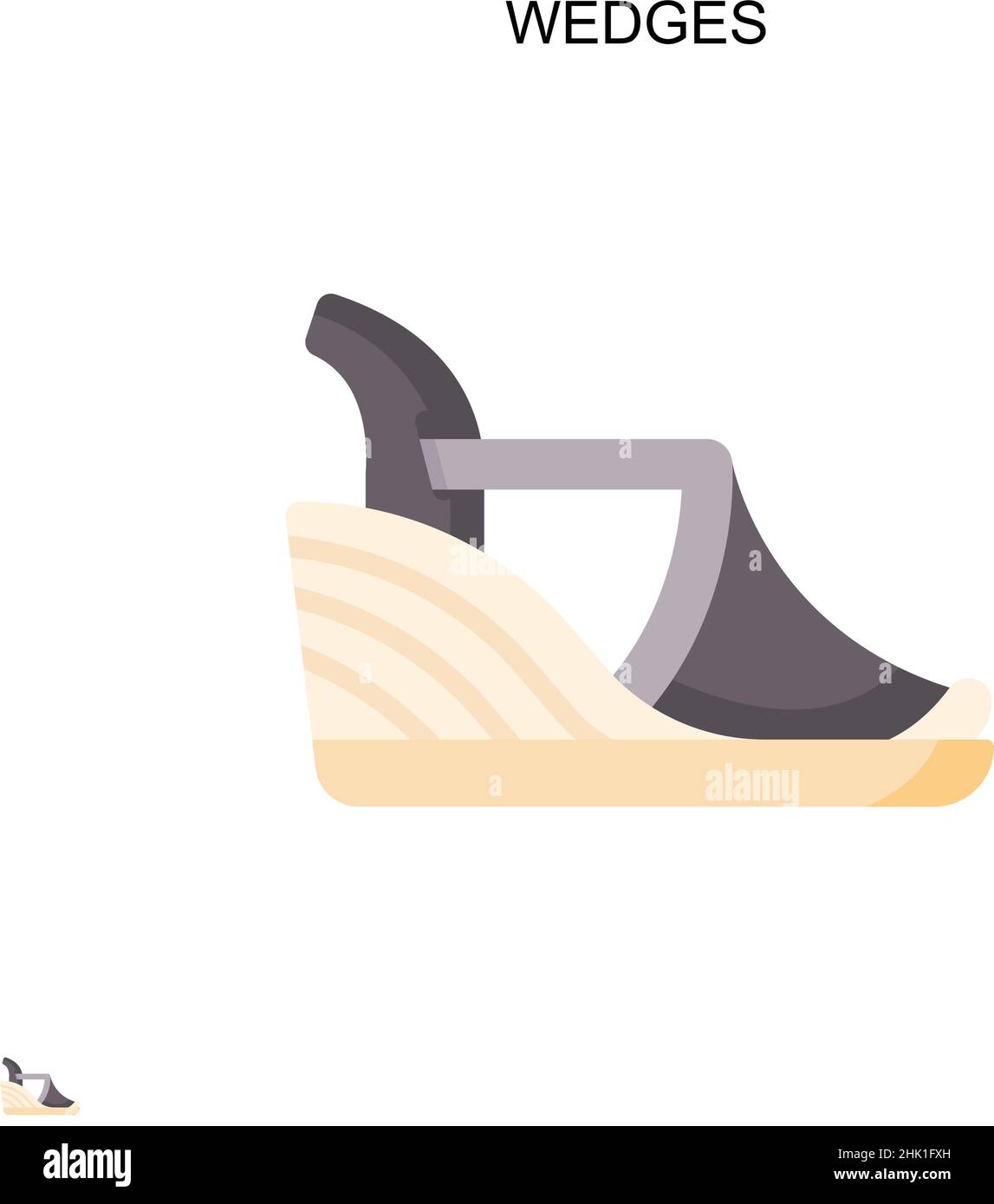 Wedges Simple vector icon. Illustration symbol design template for web ...