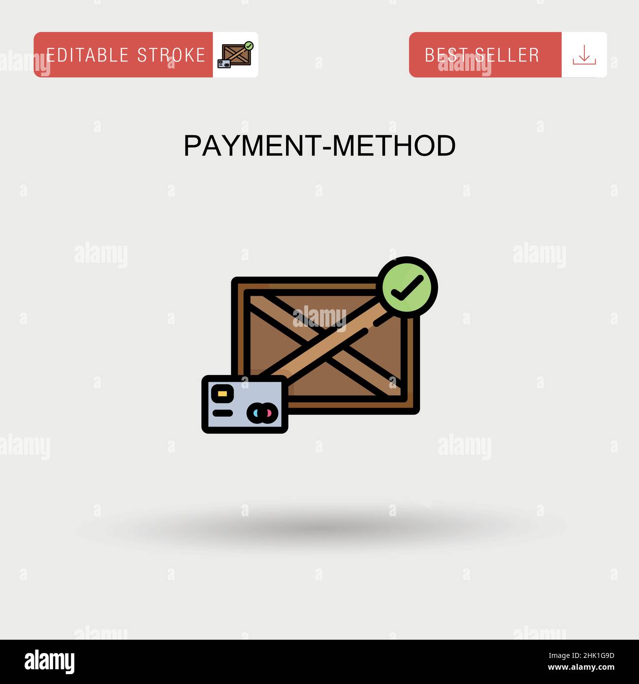 Payment method icon simple hi-res stock photography and images - Alamy