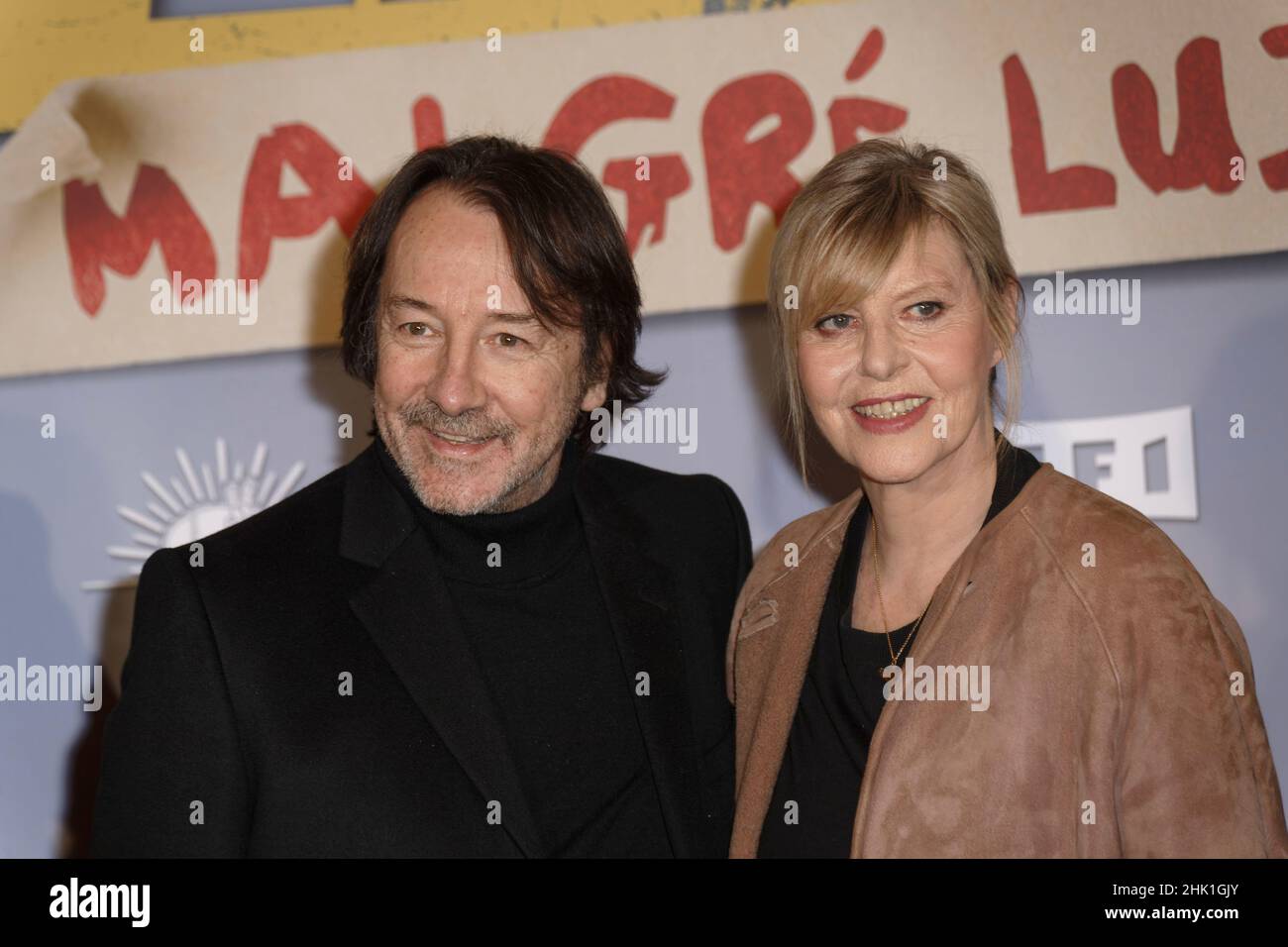 Paris, France. 31st Jan, 2022. Jean-Hugues Anglade and actress Chantal ...