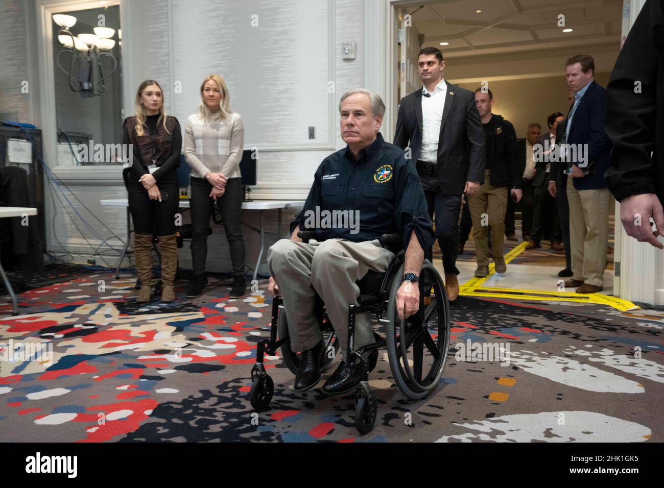 Austin, United States. 01st Feb, 2022. Texas Governor GREG ABBOTT ...