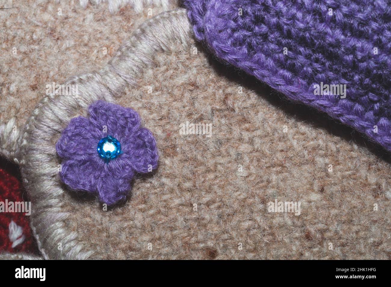 Detail of fabric craft work. textile background. cloth backdrop Stock ...