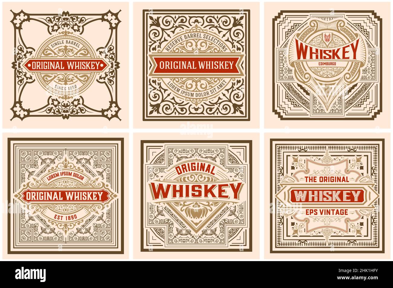 Set of 6 labels. Western style Stock Vector Image & Art - Alamy